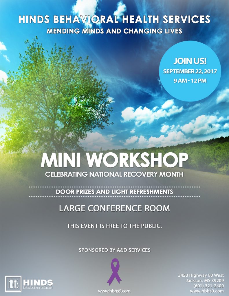 Mini Workshop: Recovery - Hinds Behavioral Health Services - Region 9