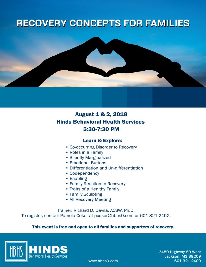 Recovery Concepts for Families – Education Session - Hinds Behavioral ...