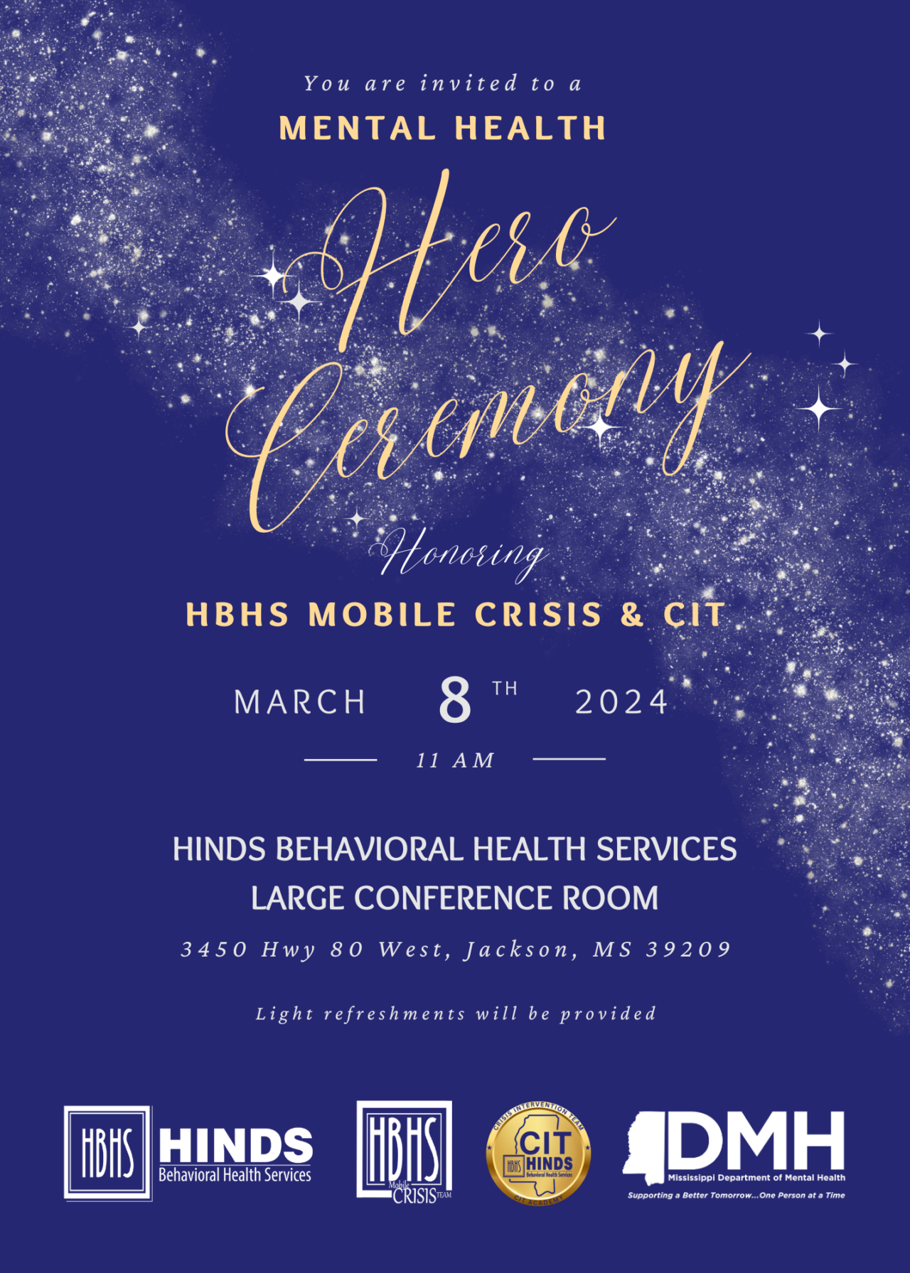 Mental Health Hero Ceremony - Hinds Behavioral Health Services - Region 9