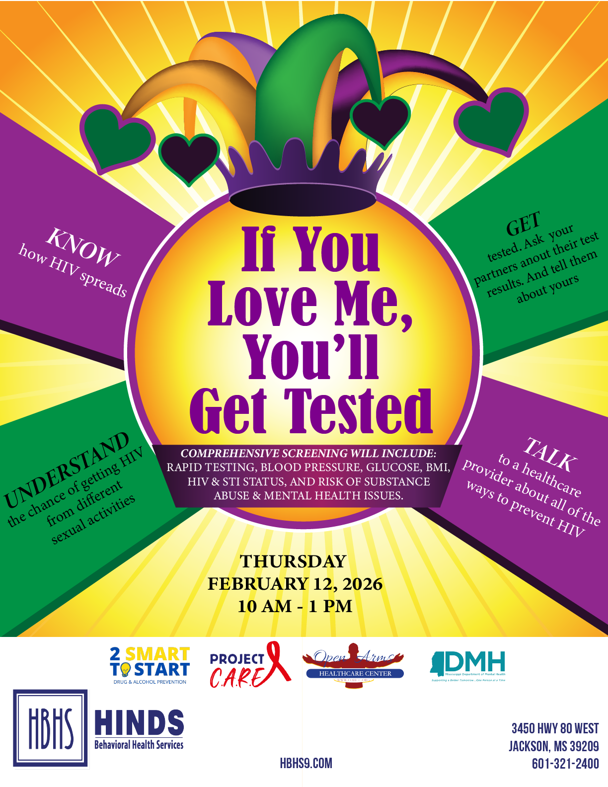 If You Love Me, You’ll Get Tested - Hinds Behavioral Health Services ...
